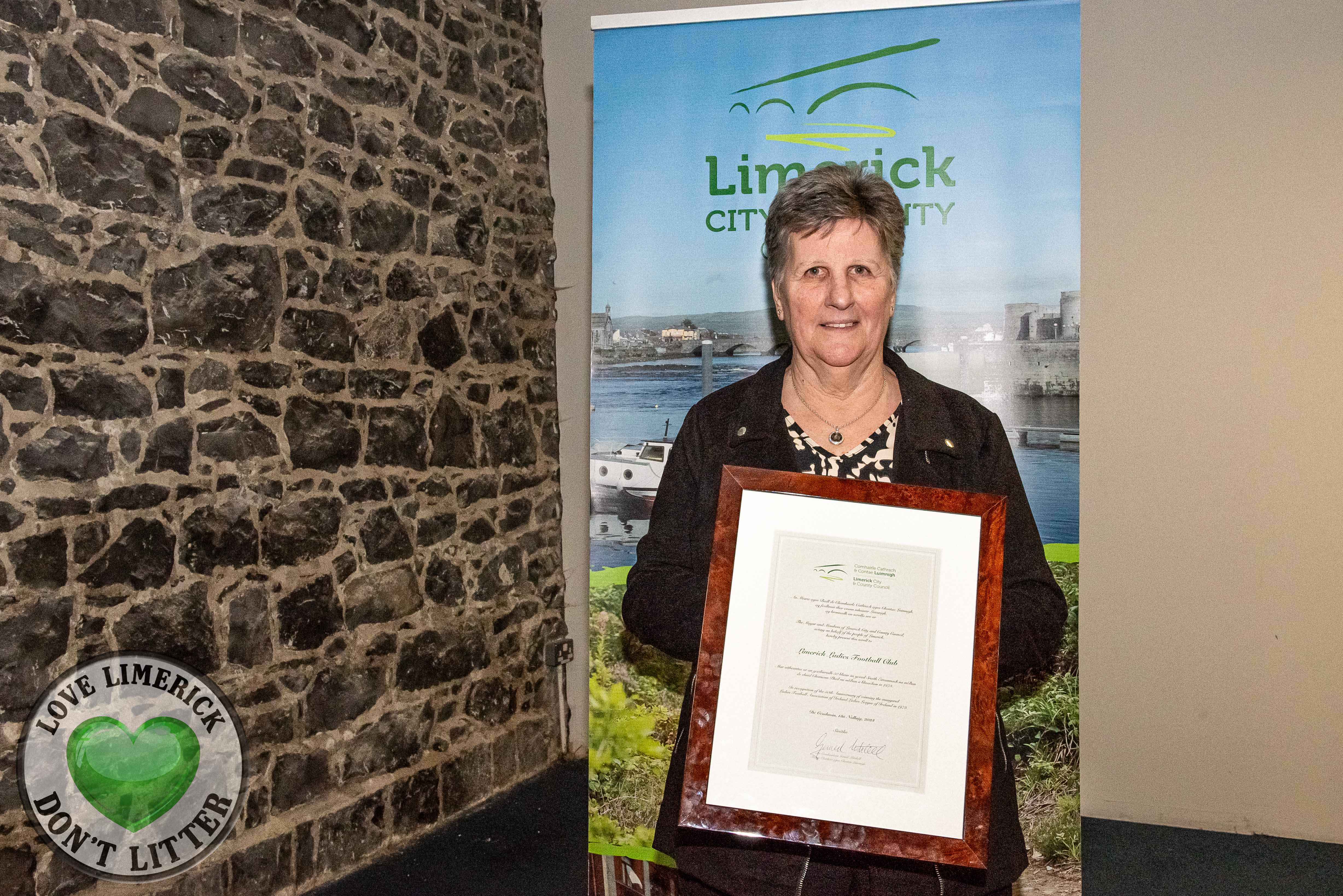 1973 Limerick Ladies Soccer honoured at Civic Reception