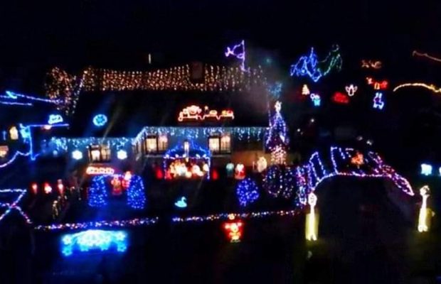 Hayes Christmas lights display in Shanagolden on November 25