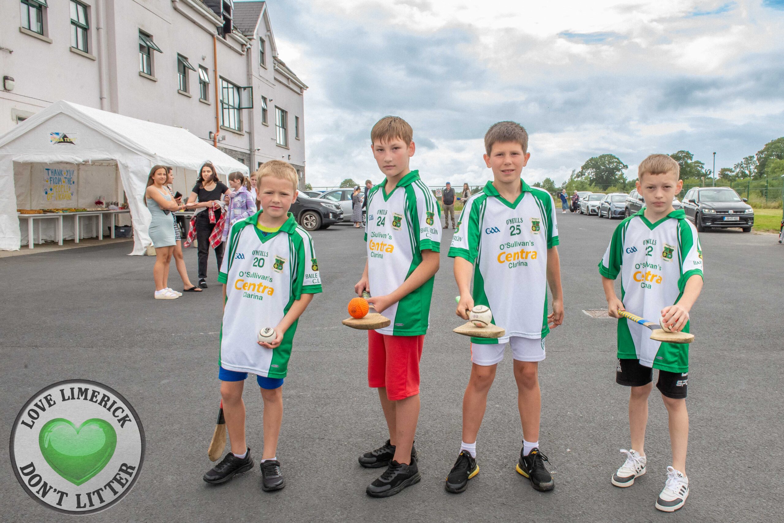 County's first Ukranian hurlers at Limerick's Tara House