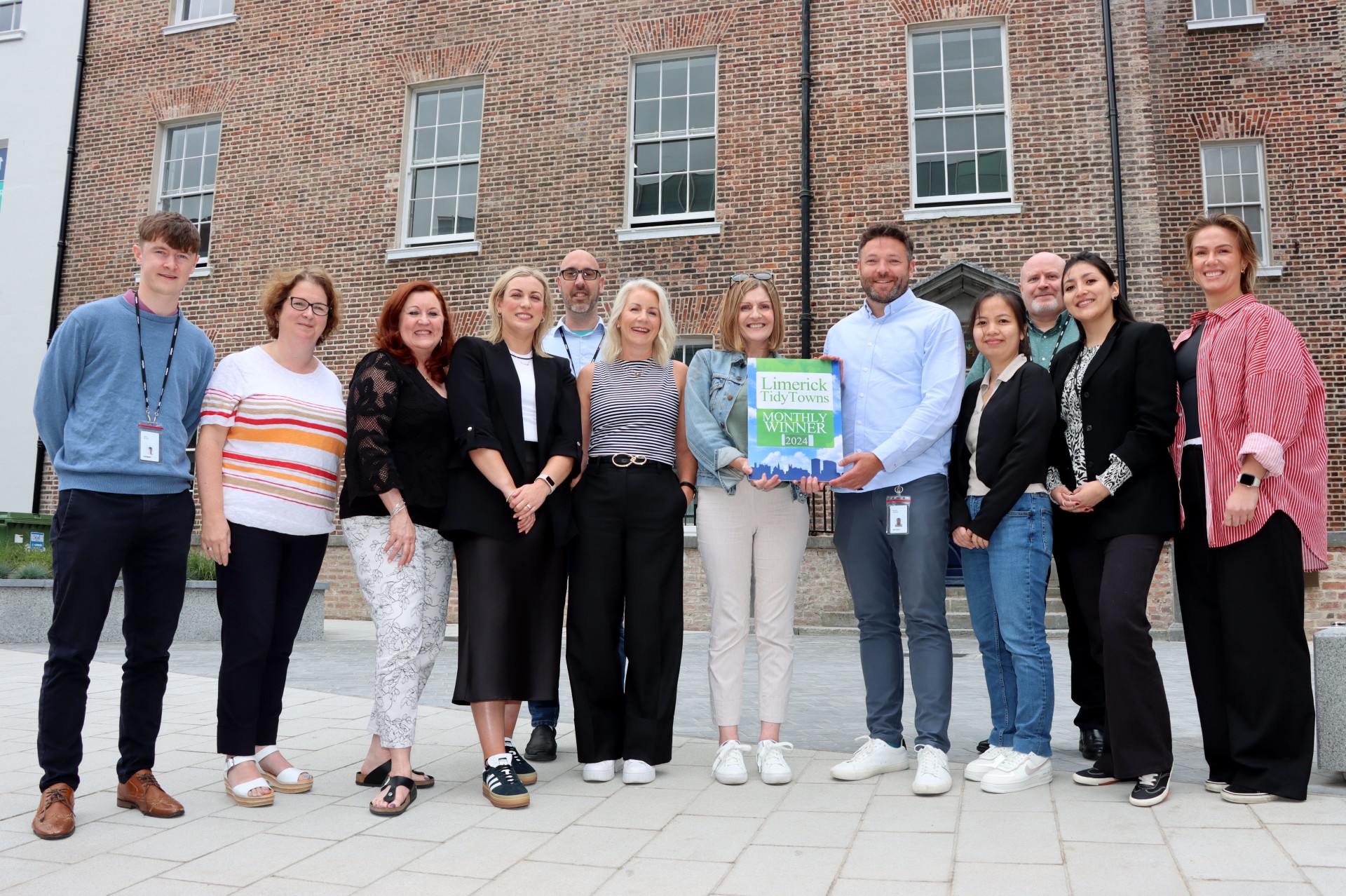 Verizon offices Limerick City Tidy Towns Award for July-August