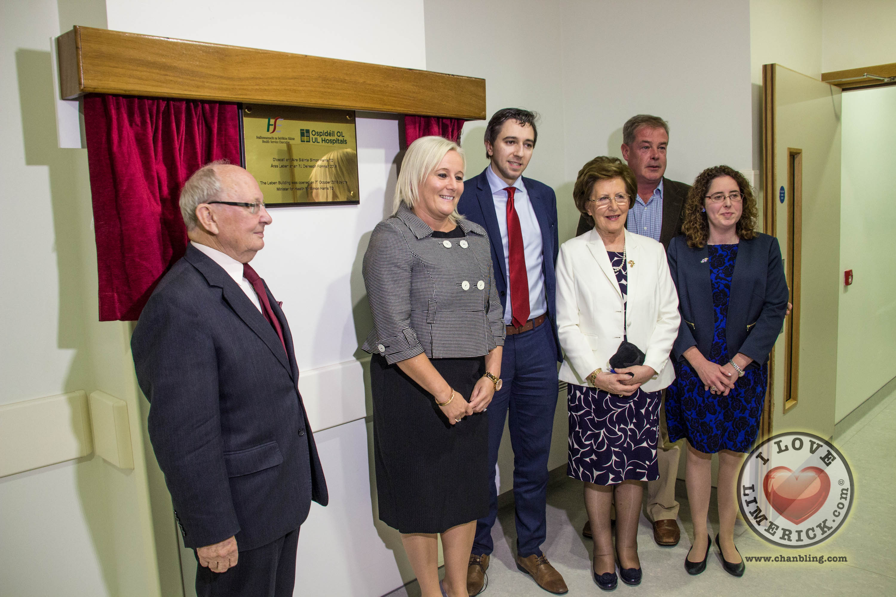 Minister Harris opens University Hospital Limerick Leben Building