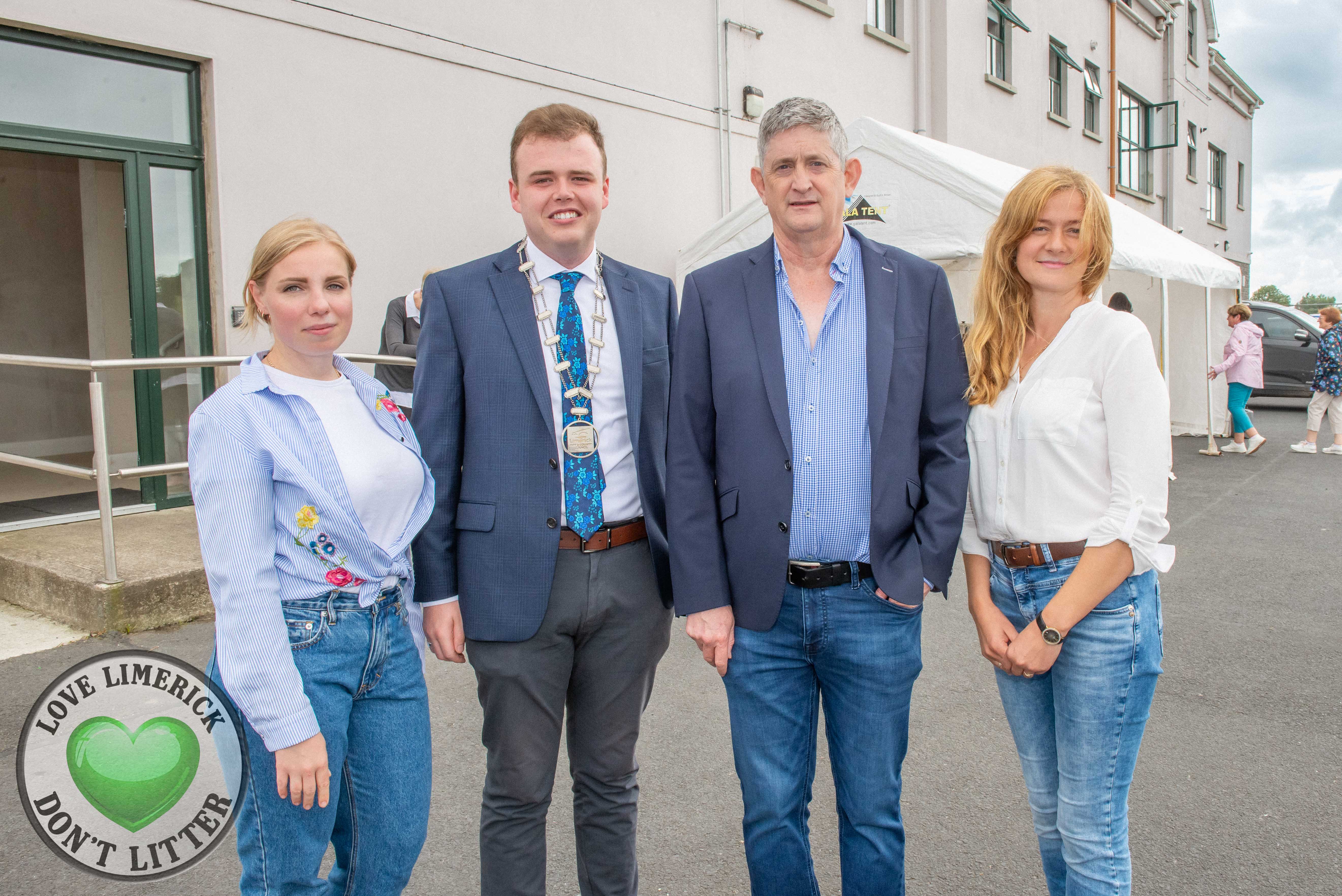 County's first Ukranian hurlers at Limerick's Tara House